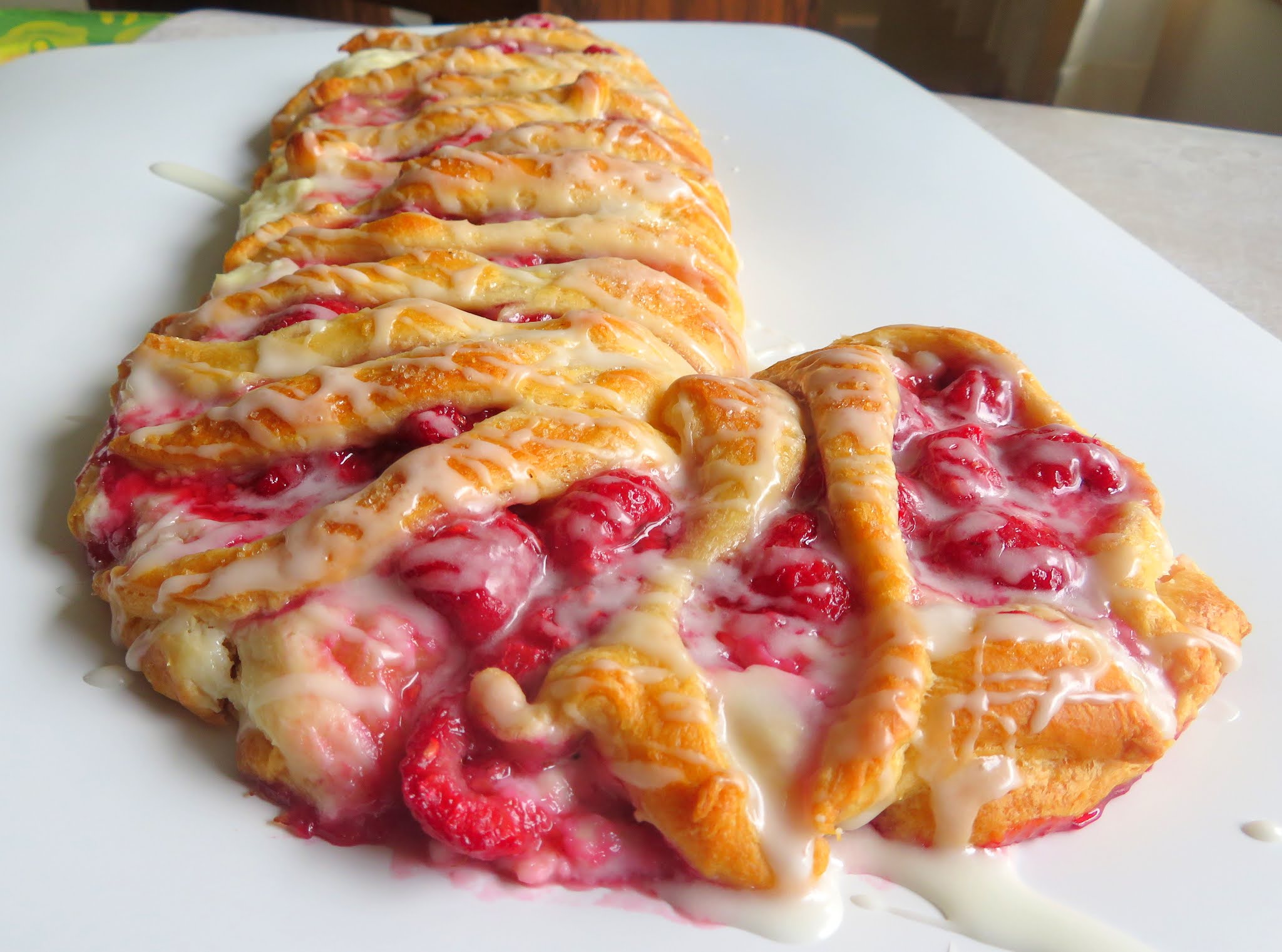 Raspberry Candy Cane Danish | The English Kitchen