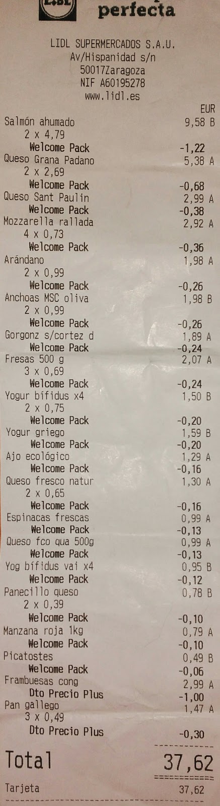 Un ticket de la compra de un día cualquiera