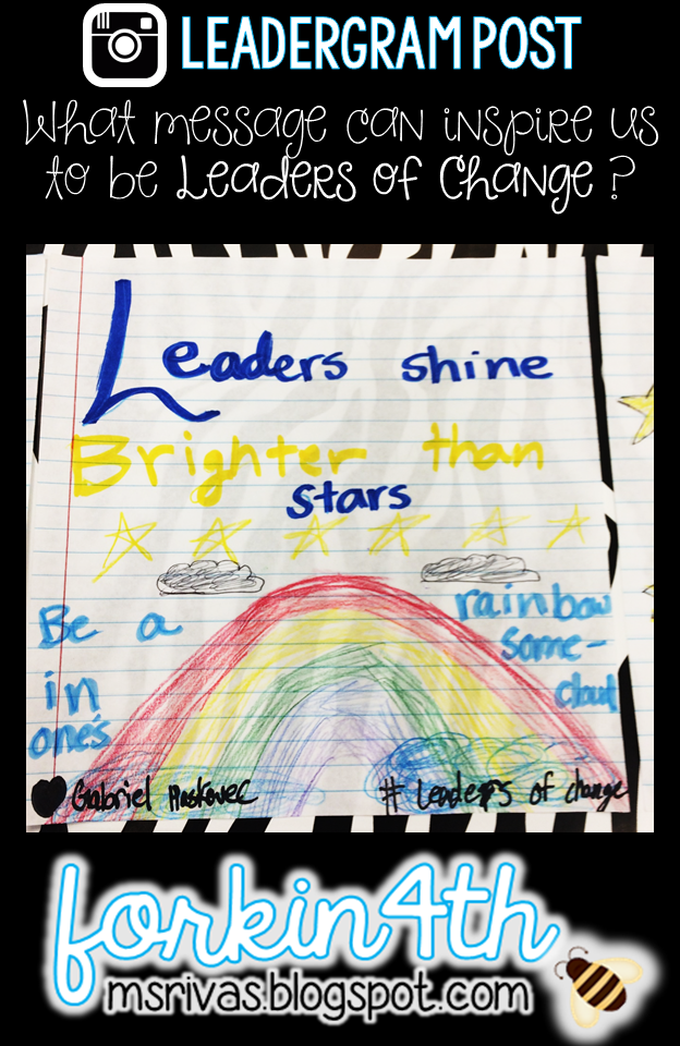 forkin4th: Inspiring Leaders with Leadergram! (Leader in Me Bulletin Board)