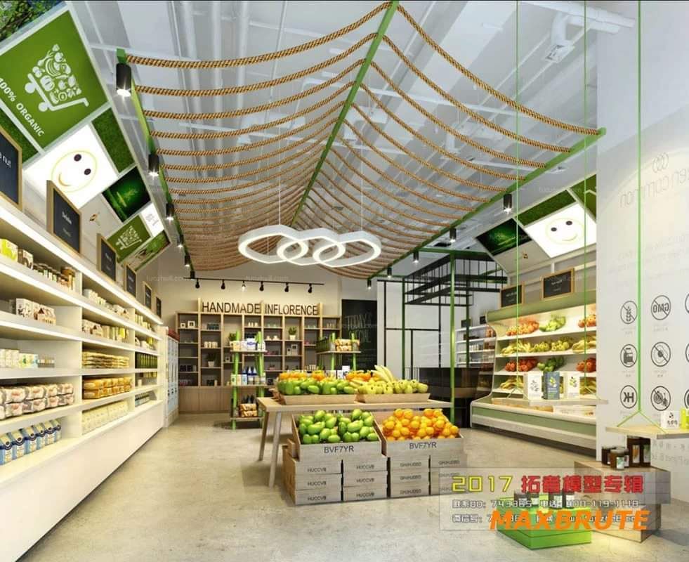 3DS Max Shop interior 3D Model