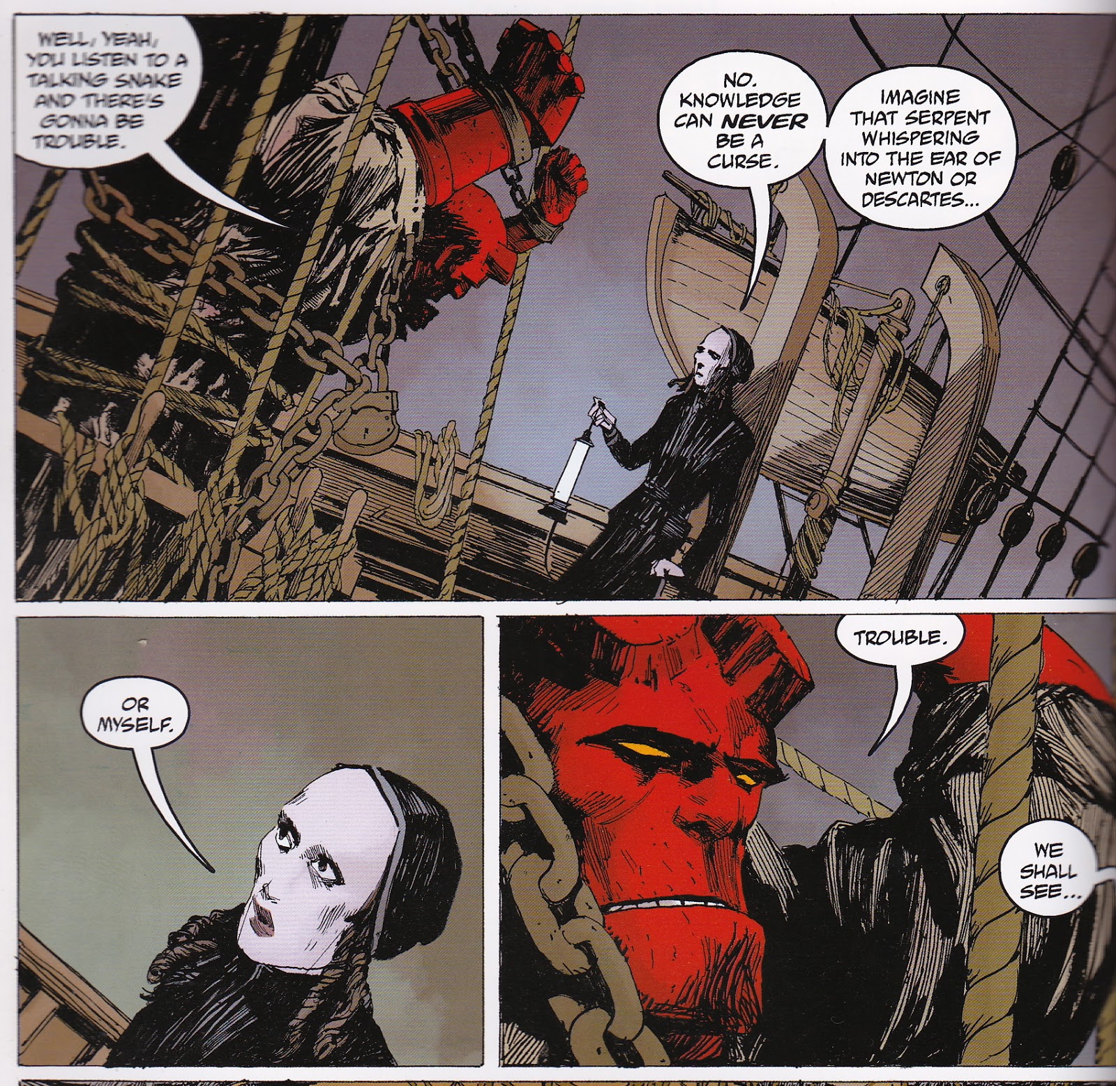 Zombie Parent's Guide: Book Review: Hellboy: Into the Silent Sea by M ...