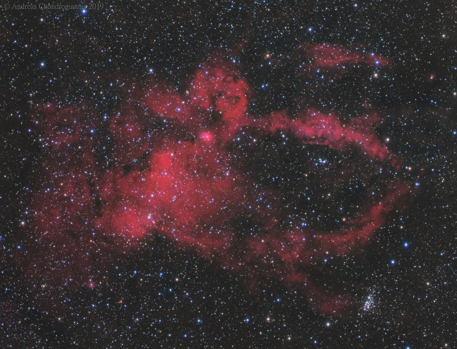 Astropixel.gr: Lobster Claw Nebula(Sh2-157)