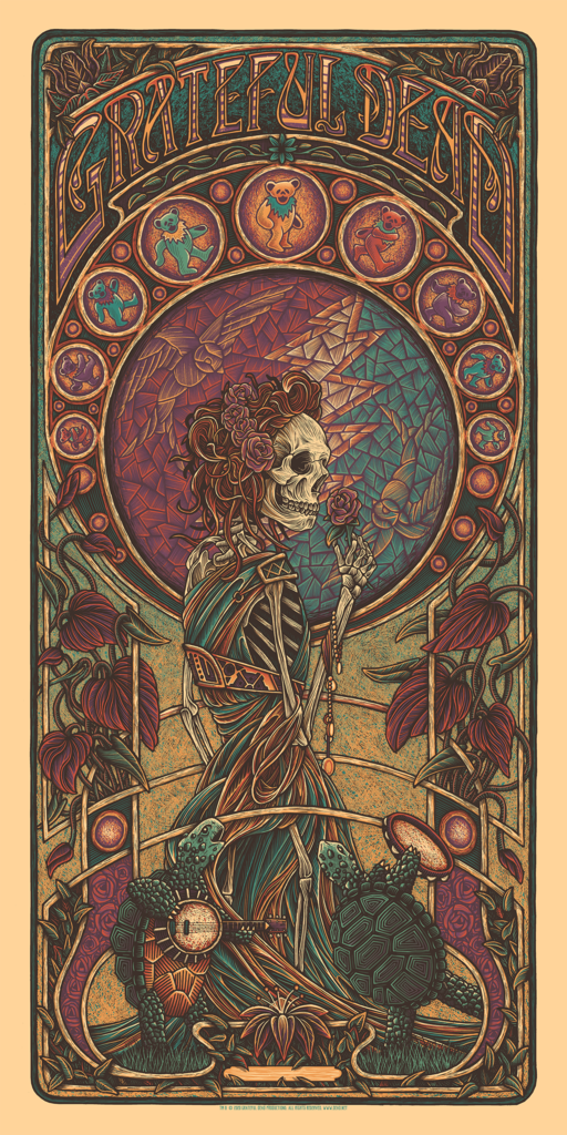 INSIDE THE ROCK POSTER FRAME BLOG: Grateful Dead Luke Martin Print Release