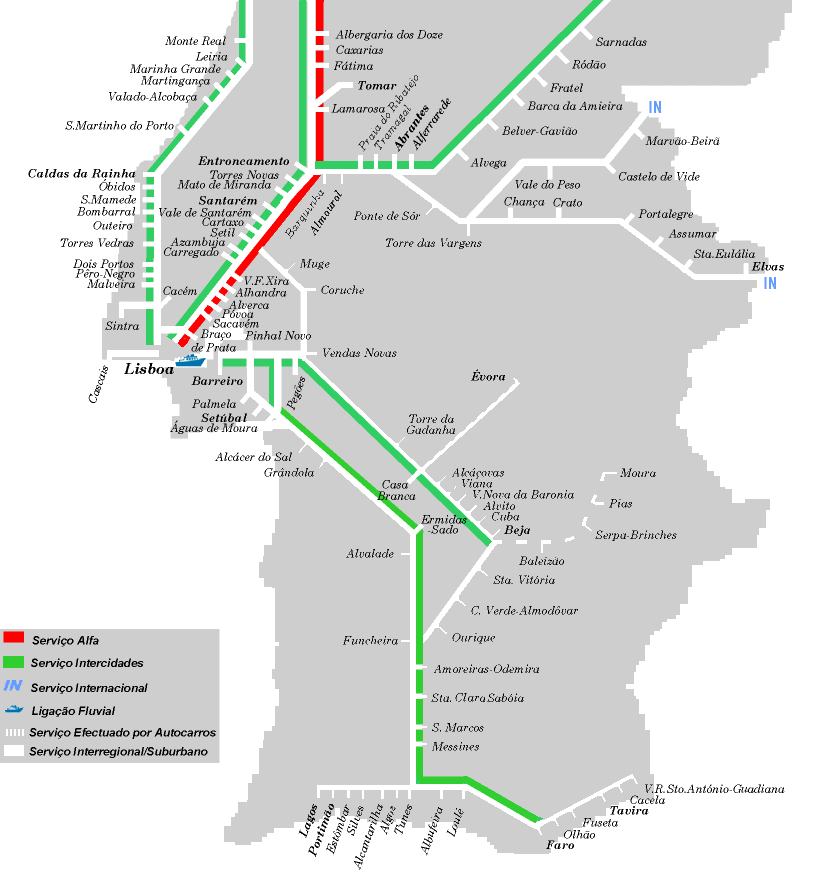 O Guarda Freio: Mapa da Rede Ferroviária - 1948 - 2015