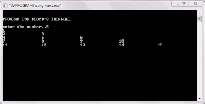 Easy Codings Here...!: C program for Floyd's triangle with explanation