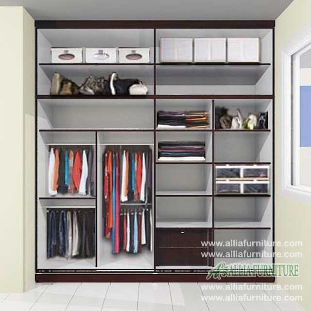 Lemari pakaian minimalis HPL unit harry - Allia Furniture