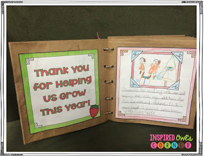 Classroom Volunteer Thank You Gift - Inspired Owl's Corner