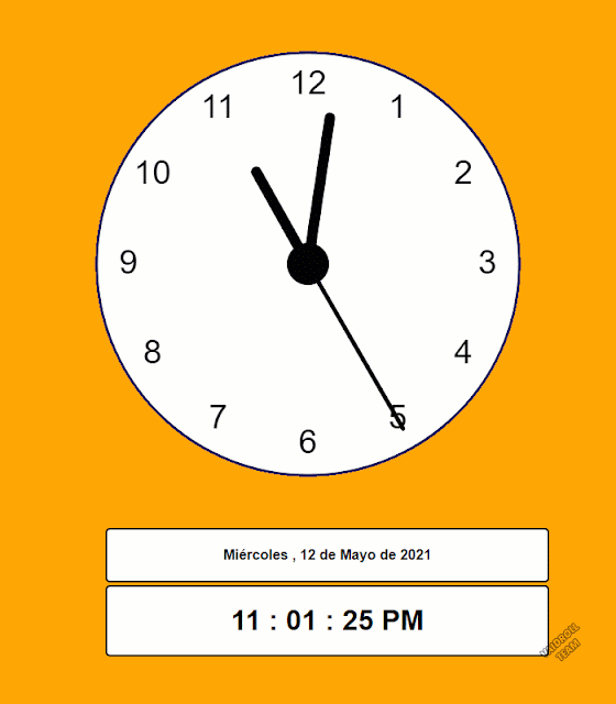 Vaidrollteam Reloj AnalÓgico Y Digital En Html Y Javascript
