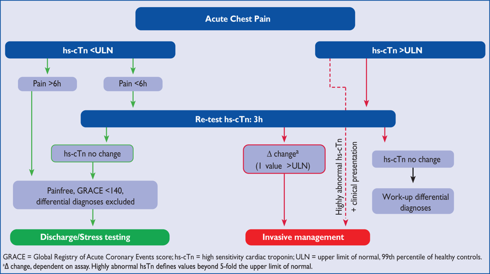 ER goldbook: Approach to chest pain, NSTE-ACS