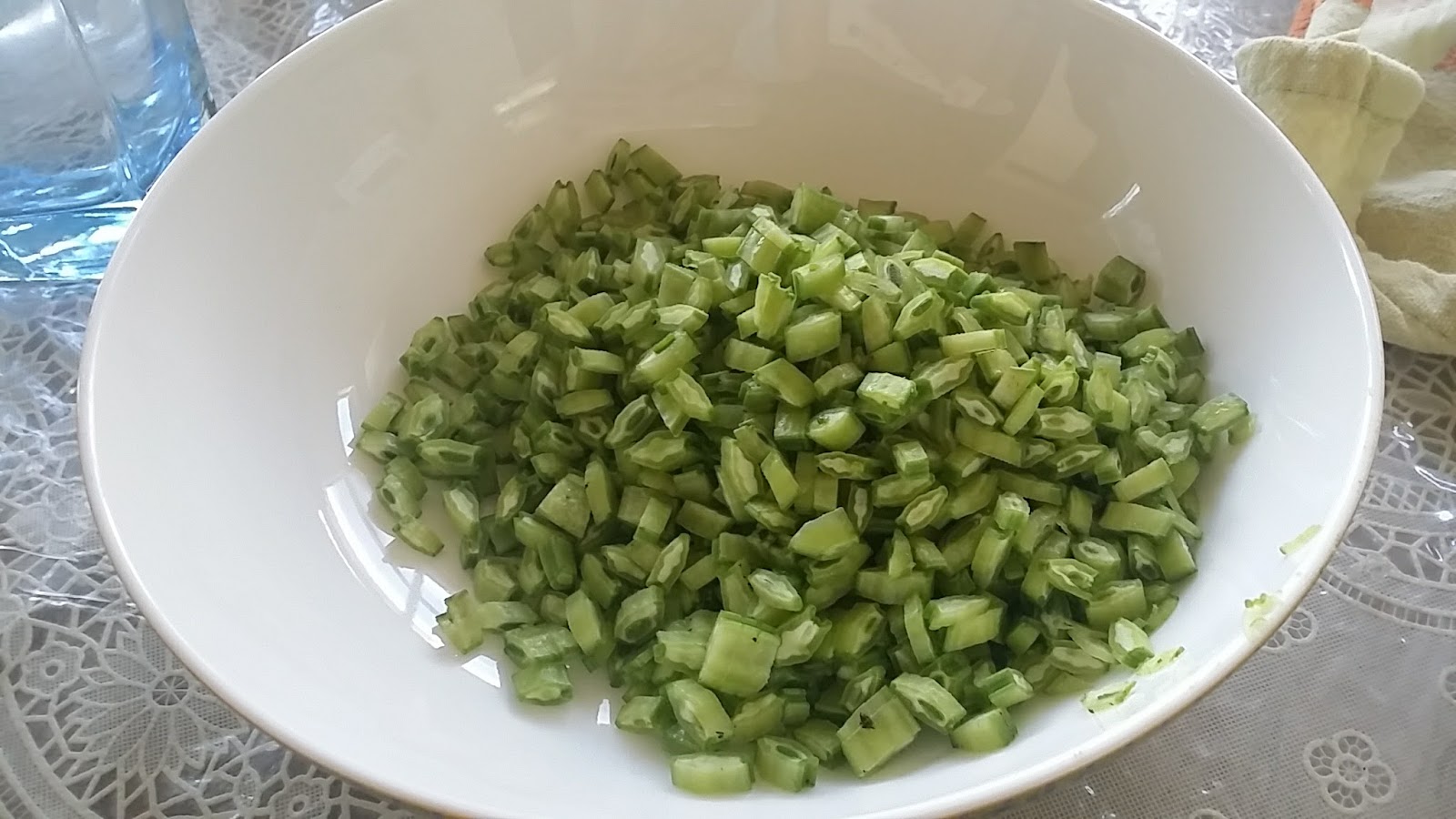 A Gourmet Meal: GUVAR PHALI SABZI/ CLUSTER BEANS VEGETABLE