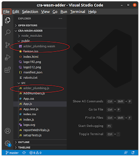dominoc925: How to setup a C++ WebAssembly component to run in a create-react-app React project