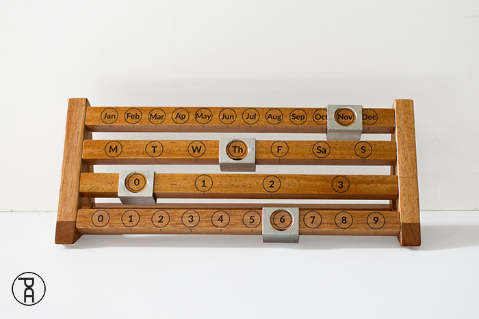 DIY Slide - Rule Wood Desk Calendar | Pneumatic Addict