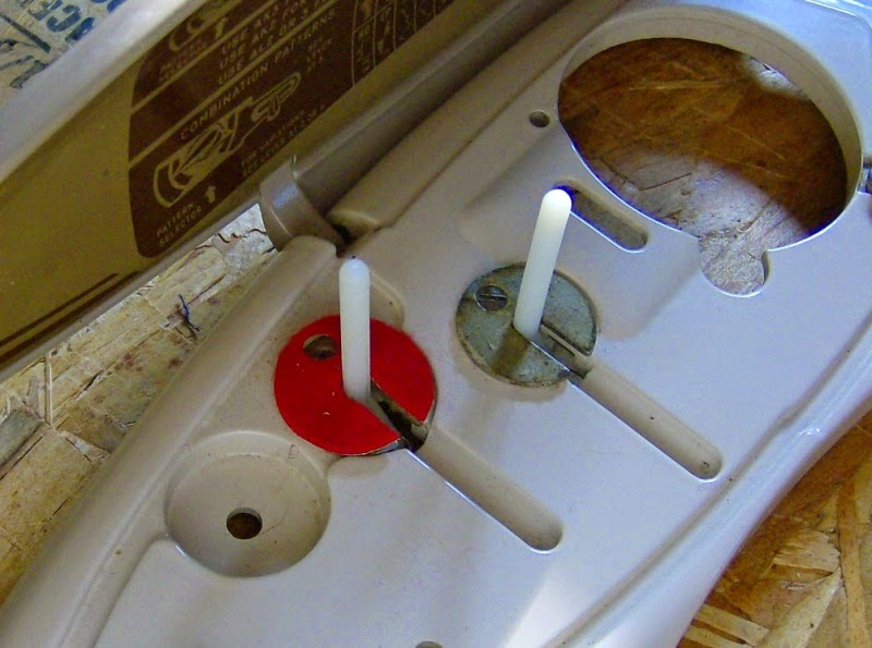 Vintage Sewing Machines: Singer Rocketeer Spool Pins