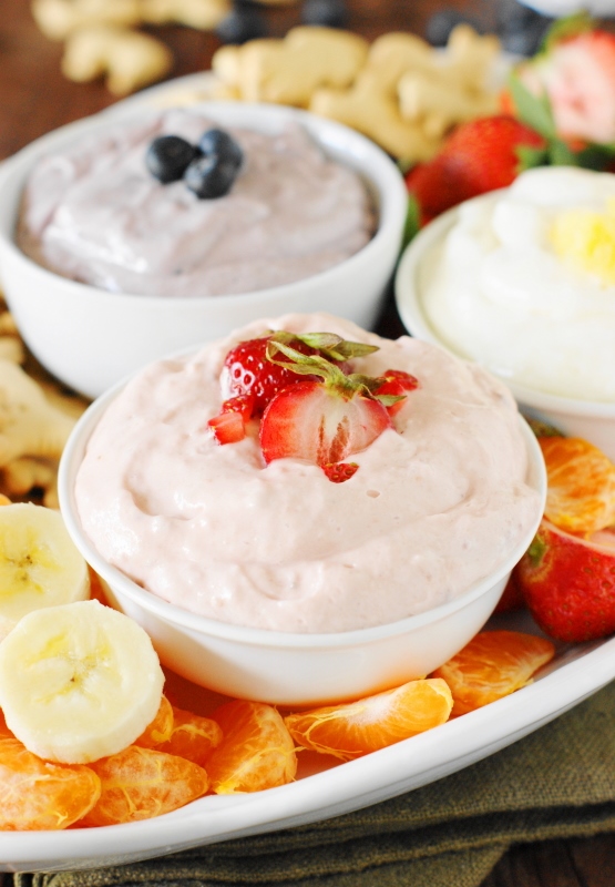 Easy Fruit Dip {Just Two Ingredients, Three Flavors!} | Recipes Crock Pot