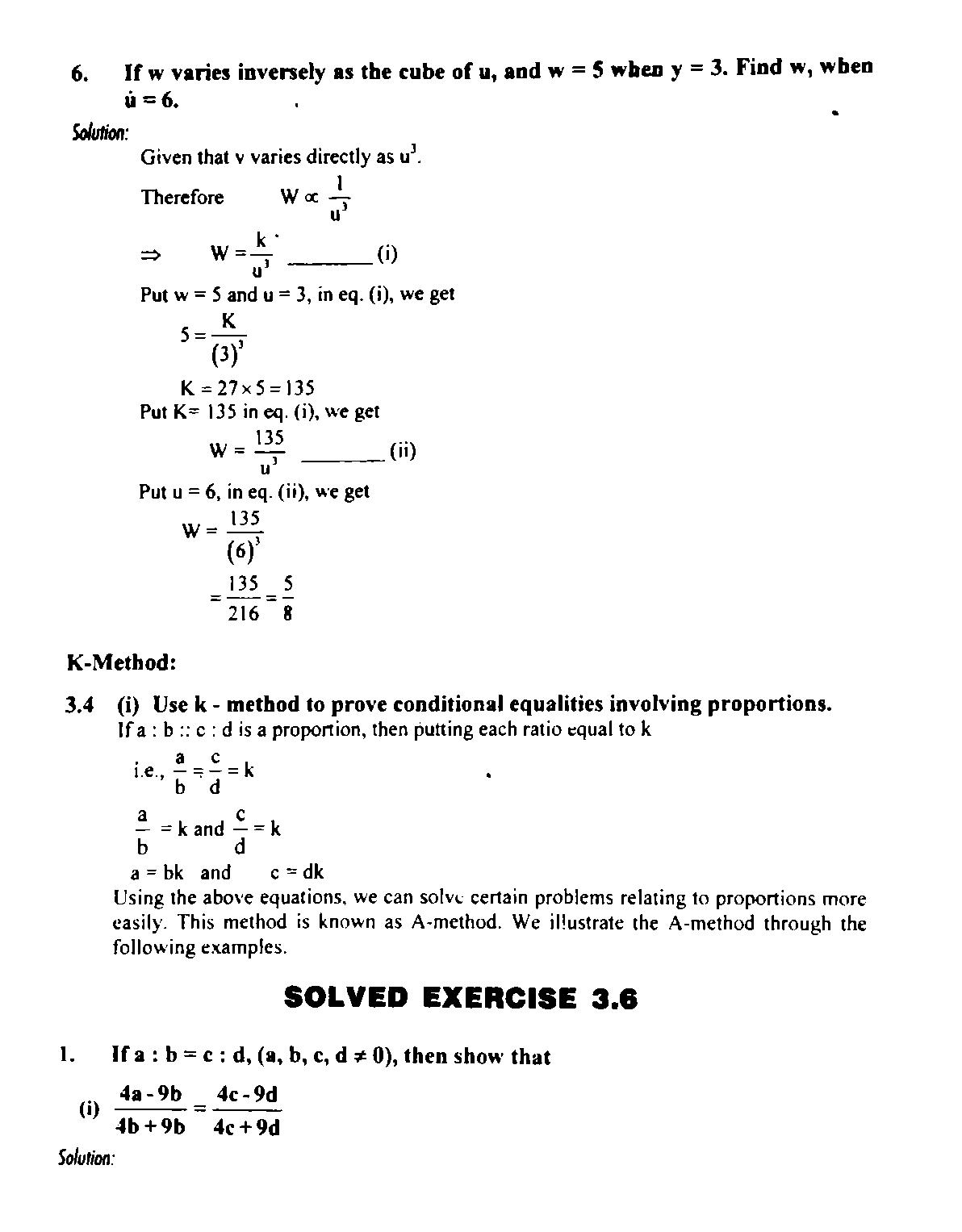 KNOWLEDGE FOR ALL 10TH CLASS MATH KEY BOOK SOLVED EXCERCISE 3 1 TO 3 7 KNOWLEDGE FOR ALL 10TH CLASS MATH KEY BOOK SOLVED EXCERCISE 3 1 TO 3 7