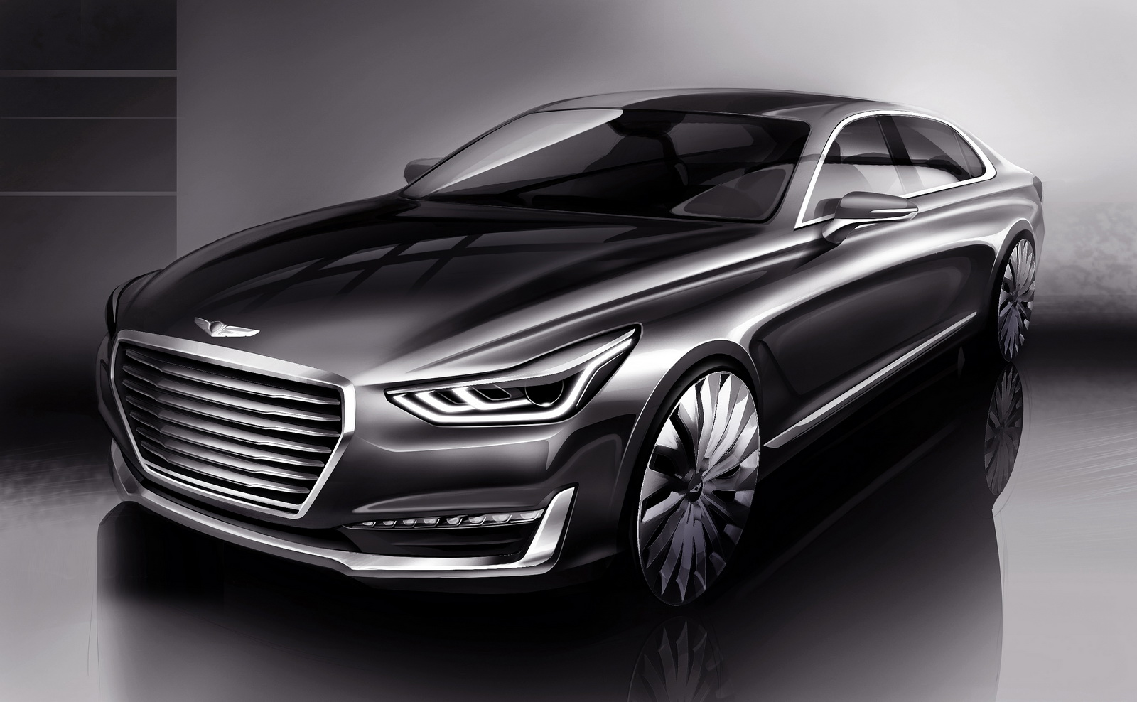 Genesis Teases Upcoming G90 Flagship Sedan | GM Inside News Forum