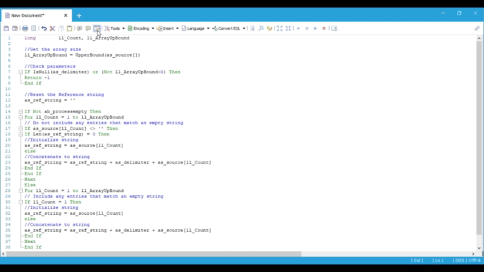 PowerBuilder Code Beautifier / Formatter