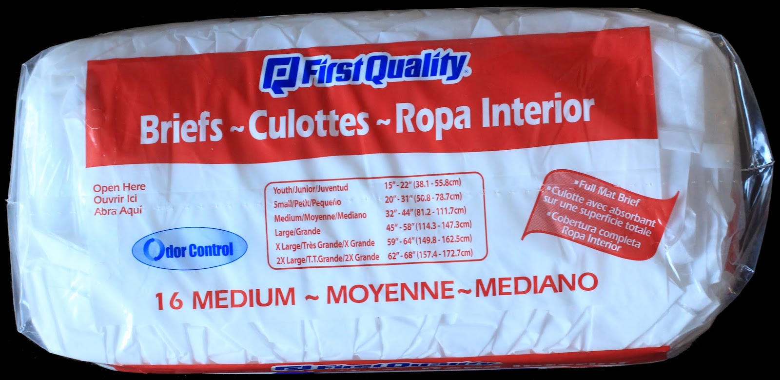 Diaper Metrics: First Quality Briefs (Full Mat) Adult Diaper Review