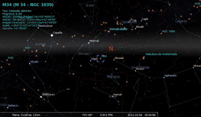 EL MIRON DEL CIELO: CATALOGO MESSIER, M34