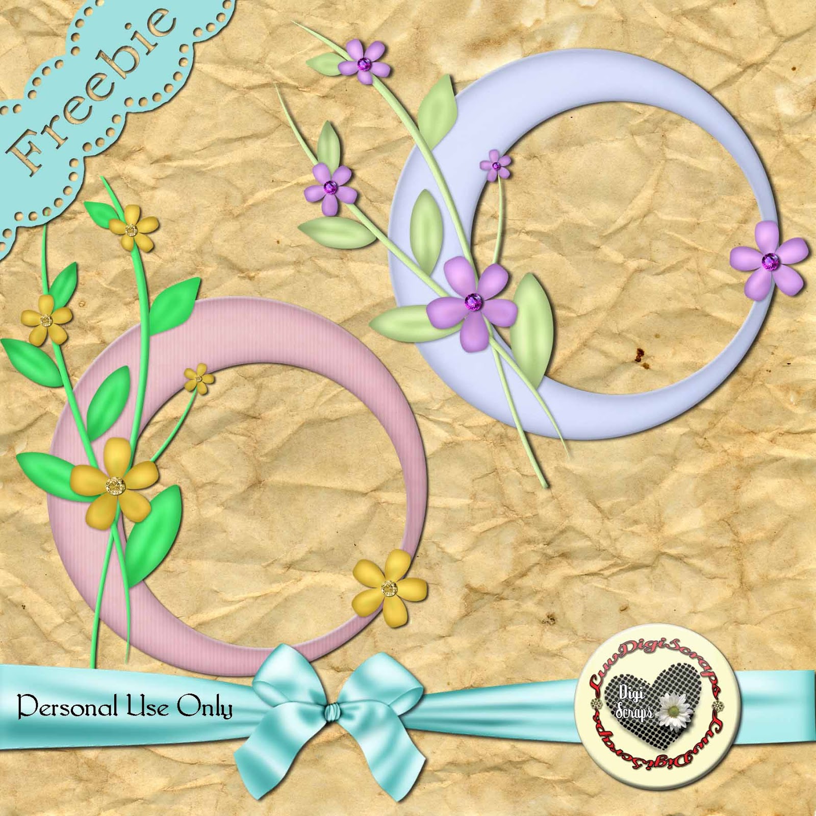 LuvDigiScraps Freebies: 2 Round Frames