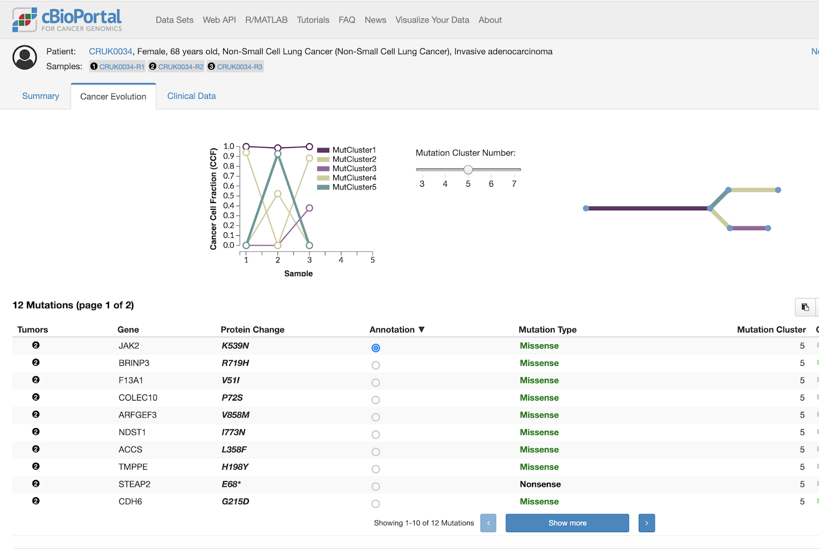 GSoC 2018 Clonal evolution visualization web-tools