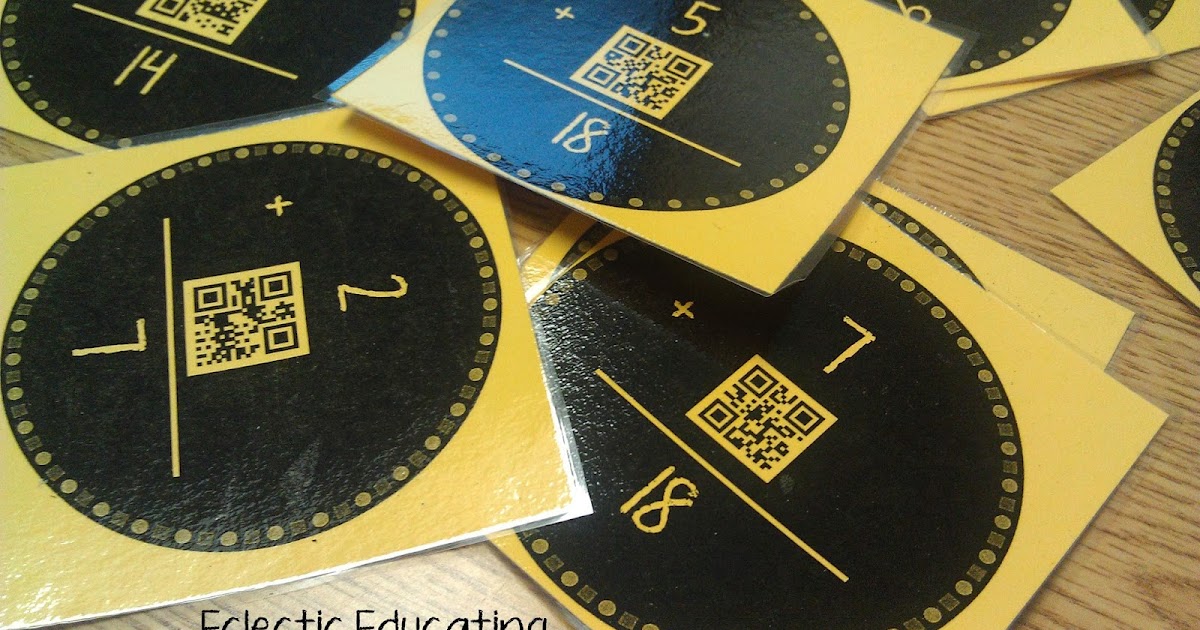 Eclectic Educating: Missing Addends with QR Codes