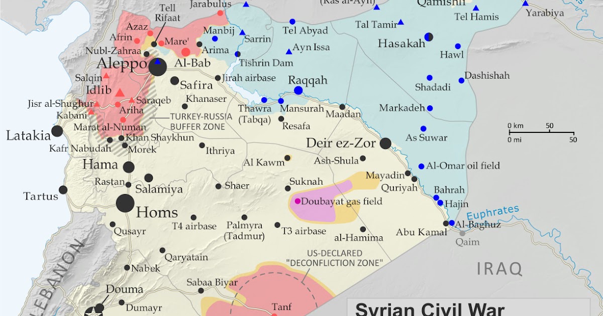 Syrian Civil War Map & Timeline - September 2019 - Political Geography Now