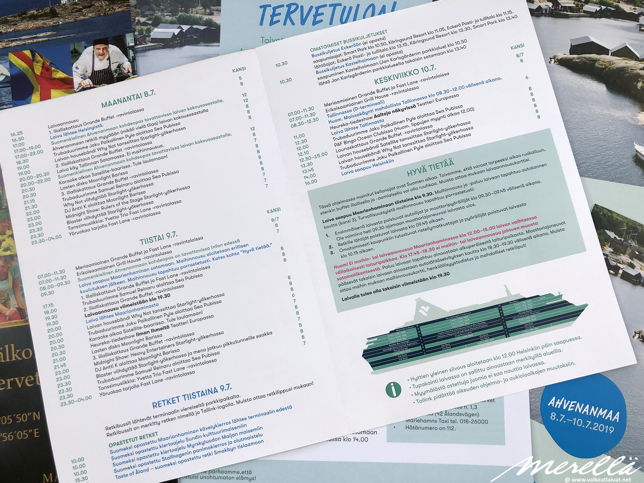 Merellä @ www.valkeatlaivat.net : Maarianhaminan risteily Silja ...