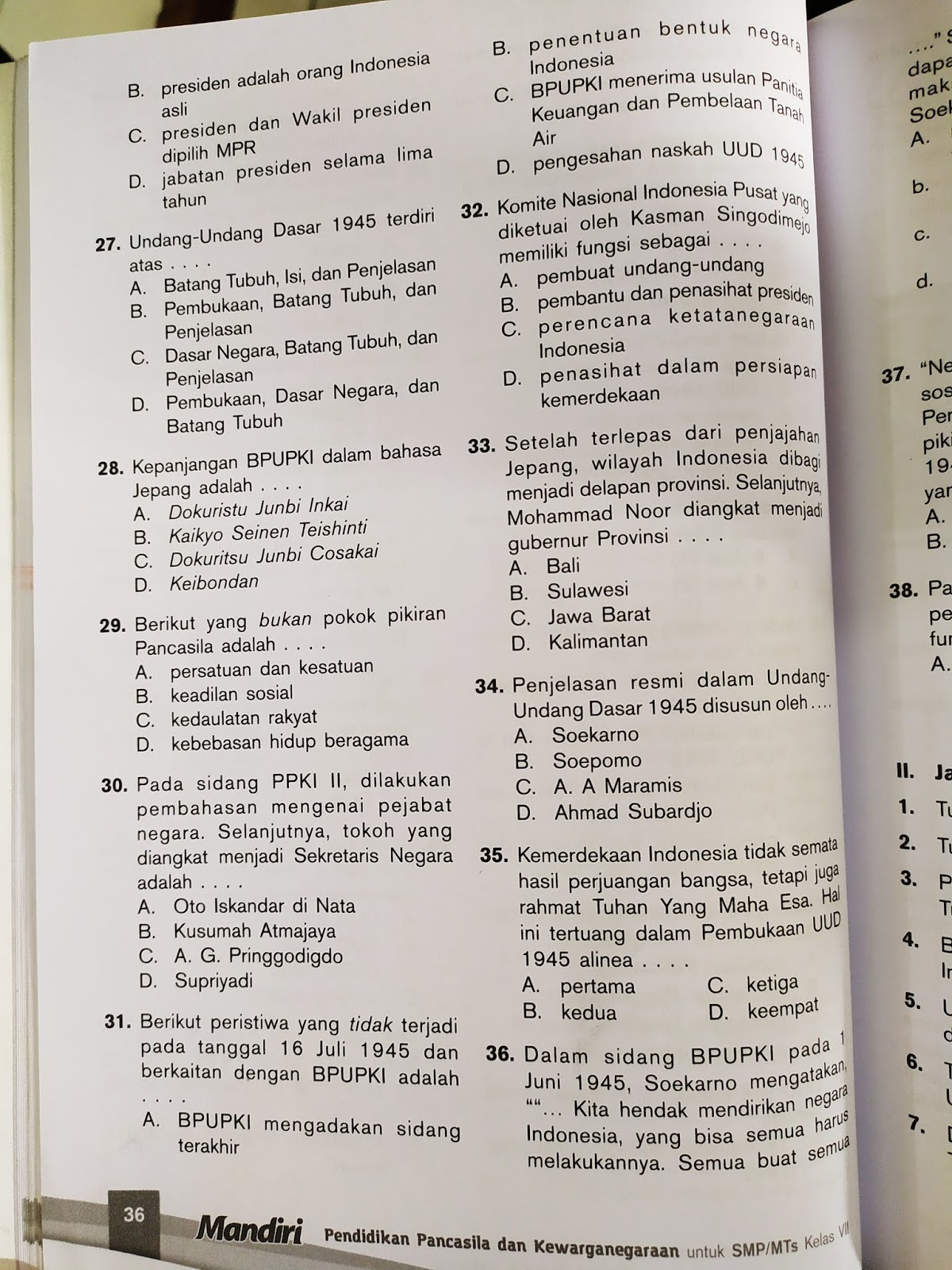 PPKn Pedia: LATIHAN SOAL PENILAIAN HARIAN PPKn BAB 3 KELAS 7 SMP PPKn Pedia: LATIHAN SOAL PENILAIAN HARIAN PPKn BAB 3 KELAS 7 SMP