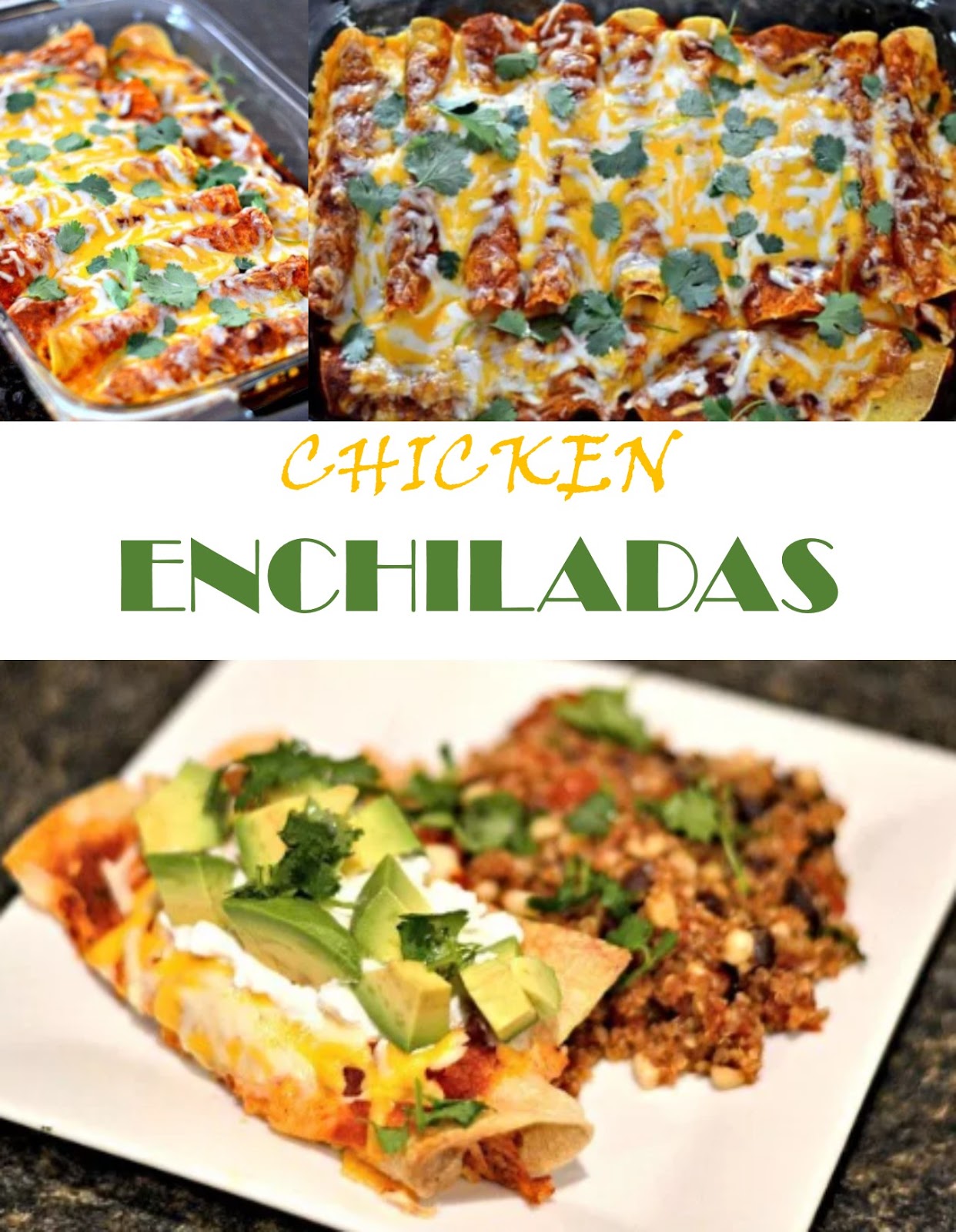 382 Reviews: THE BEST EVER #Recipes >> CHICKEN ENCHILADAS - ....