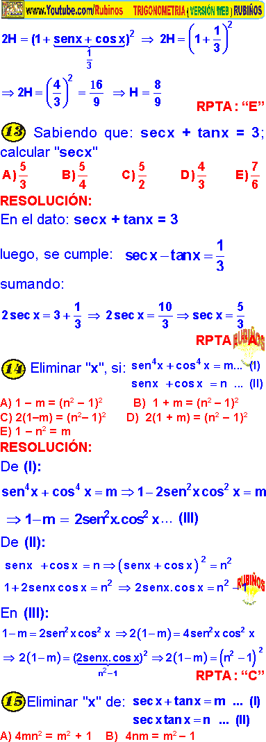 IDENTIDADES TRIGONOMETRICAS EJERCICIOS RESUELTOS EN PDF