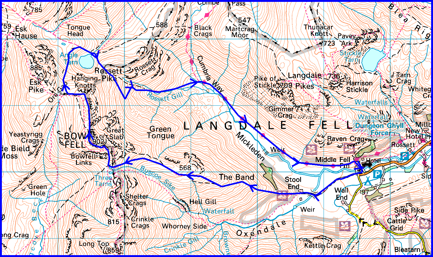 Postcard from Timperley: Sunday 1 January 2006 - Bow Fell
