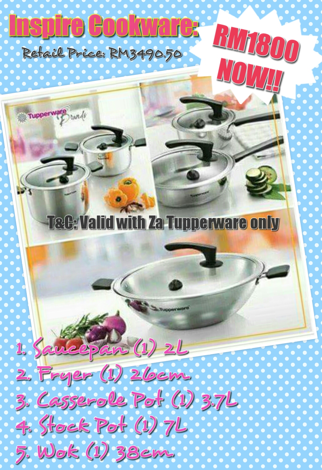 Za Tupperware Malaysia : Promosi Inspire Cookware Collection