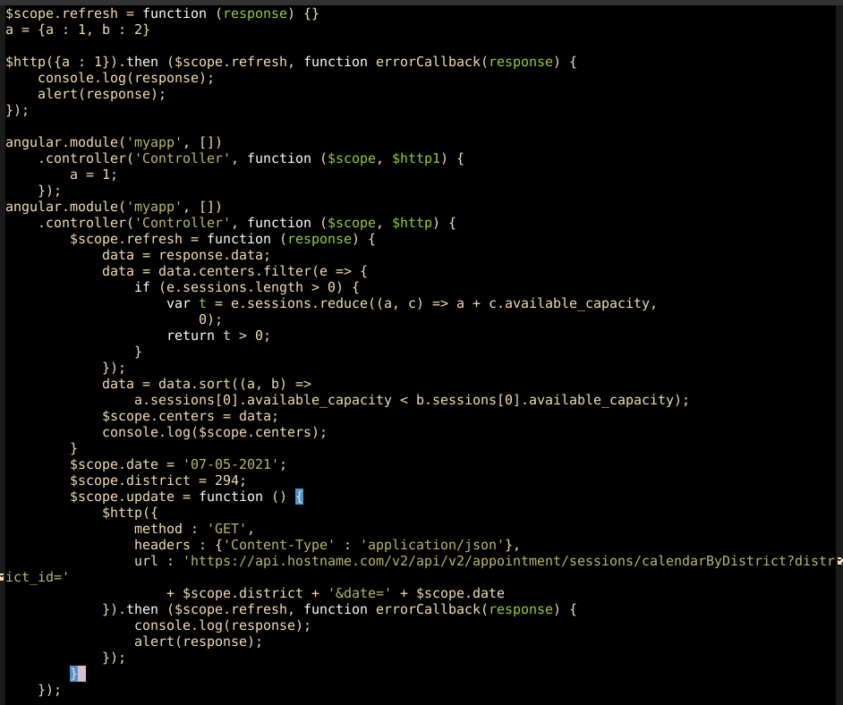Semantic lexer based indent region function in Emacs