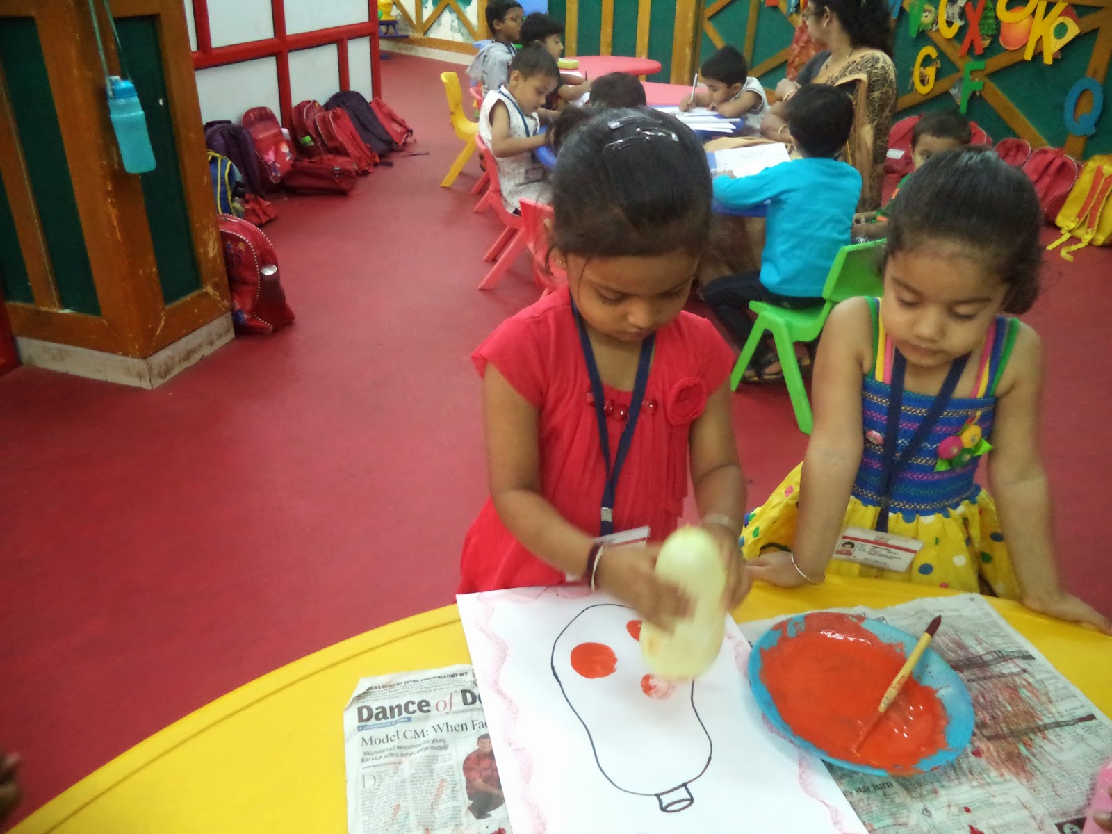 Firstep The Pre-School: BALLOON DABBING ACTIVITY