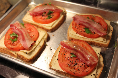 Deep South Dish: Cheese Delights - Broiled Open-Faced Tomato and Cheese ...