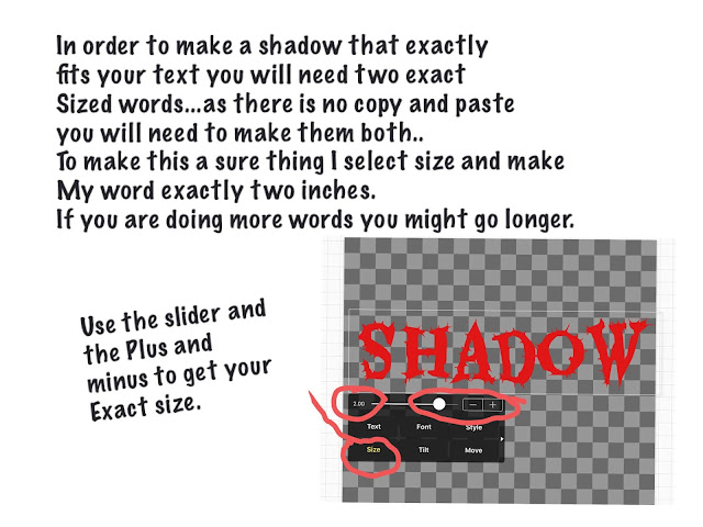 iPad Digital Fun: Shadow layer using Phonto app