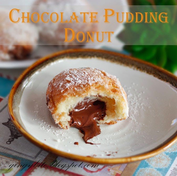 Copycat Dunkin Donut Choc Pudding Donut 浓情巧克力甜甜圈 | The Yummy Journey