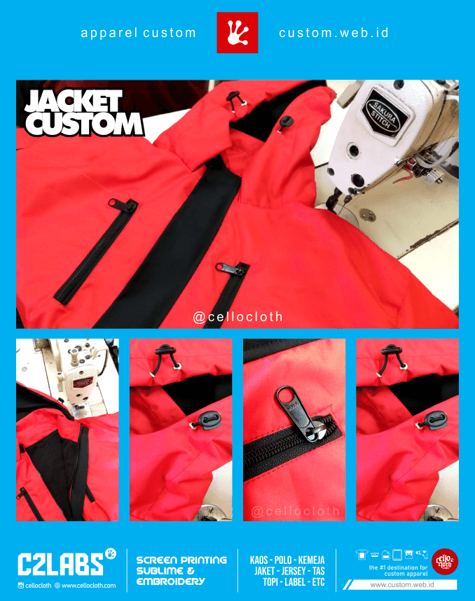 Bikin Jaket Gunung Jaket Outdoor Custom Bordir and Printing - Bikin ...