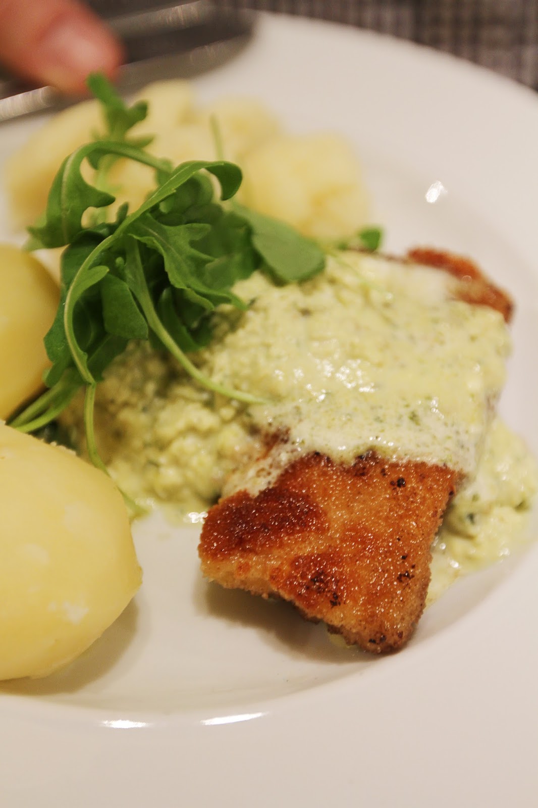 Vägen till lycka...: Panerad torskfilé....