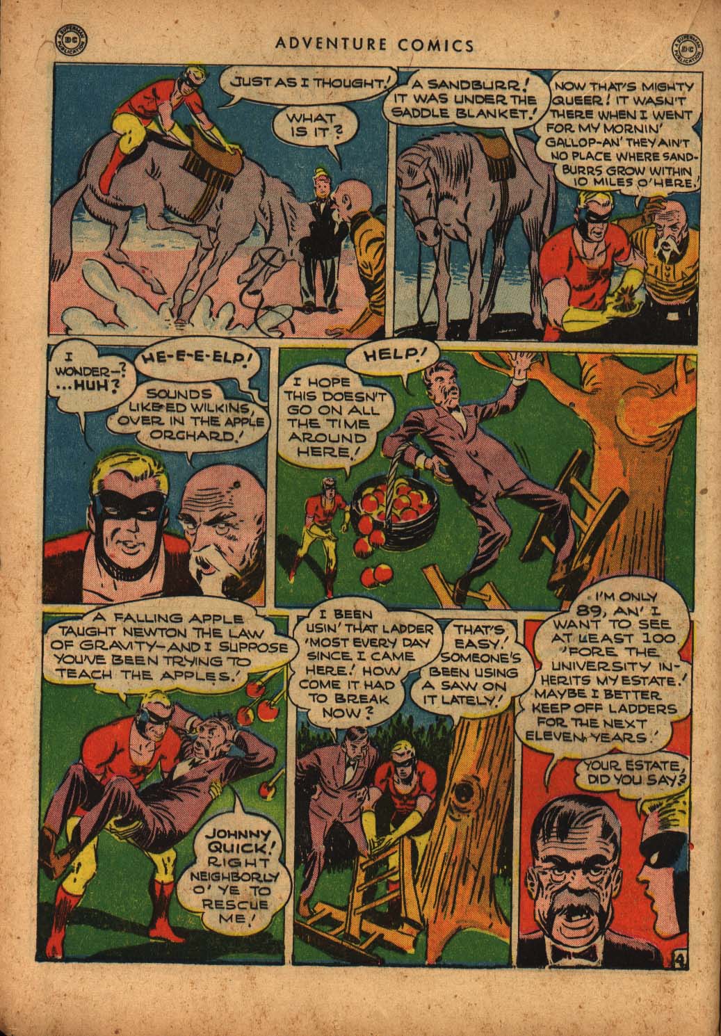 Days of Adventure: Adventure Comics # 109, October, 1946