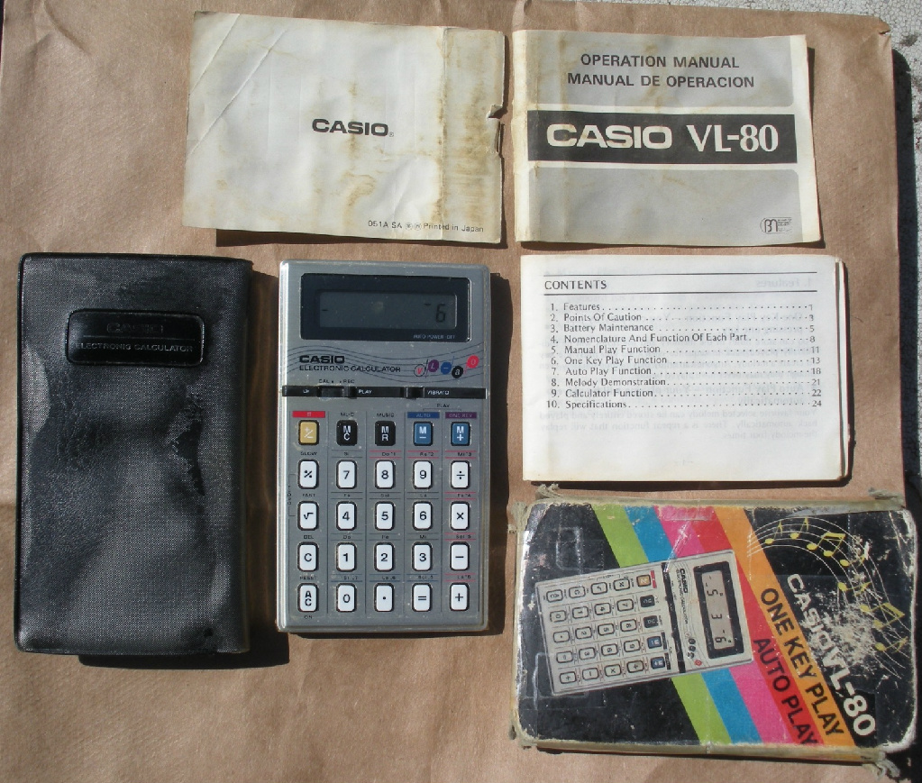 MATRIXSYNTH: Casio VL-80 Pocket Calculator Synthesizer with Original Box