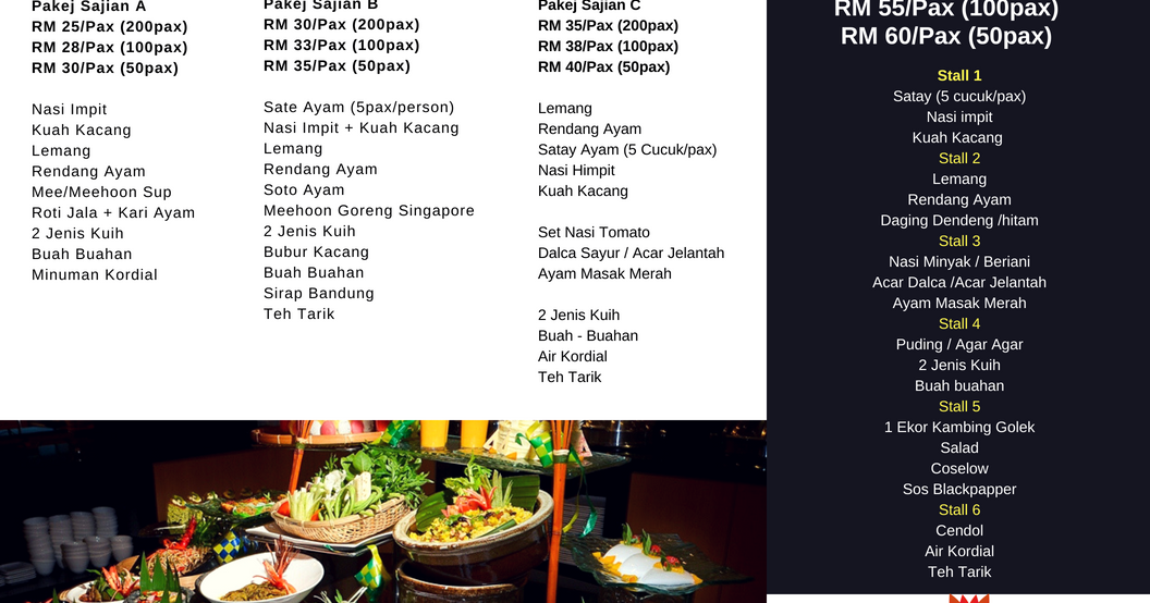 Zada Food Catering & Event: PAKEJ RUMAH TERBUKA AIDILFITRI , OPEN HOUSE ...