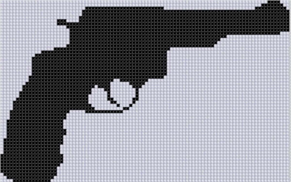 Mother Bee Designs: Gun 3 Cross Stitch Pattern