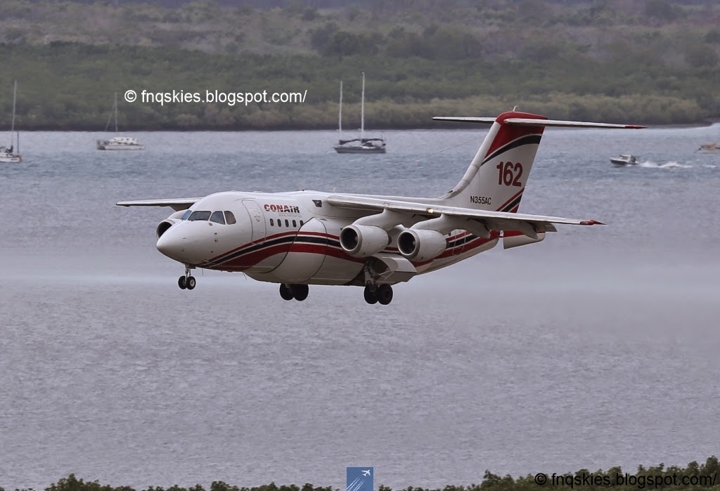 Far North Queensland Skies: CONAIR Aerial Firefighting RJ-85 N355AC