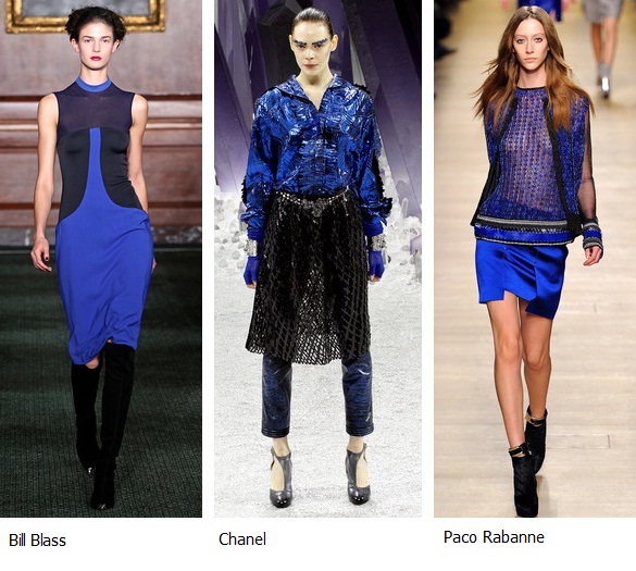 Vístete!! Azul Klein y negro: la pareja de moda