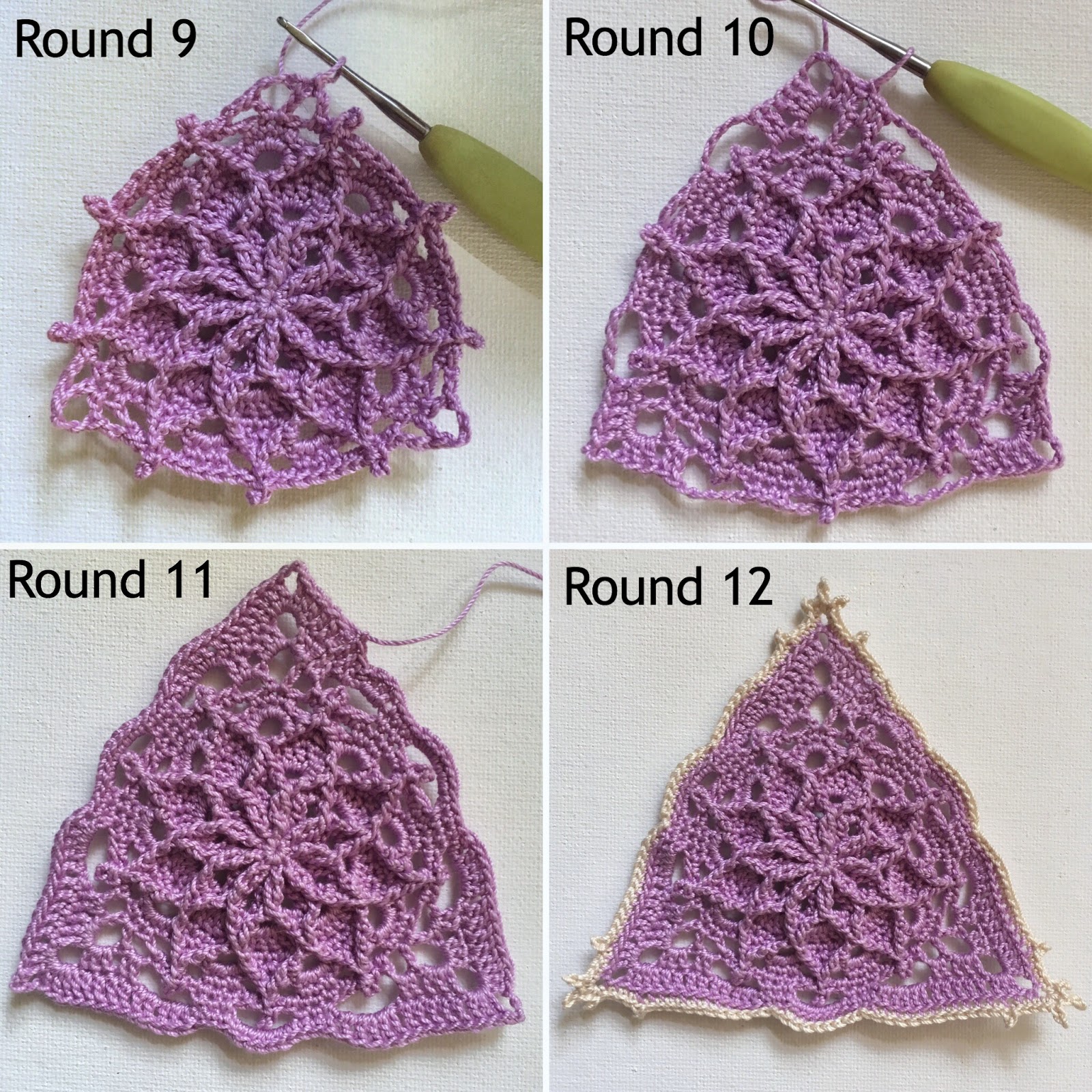 Crochet Triangle Motif
