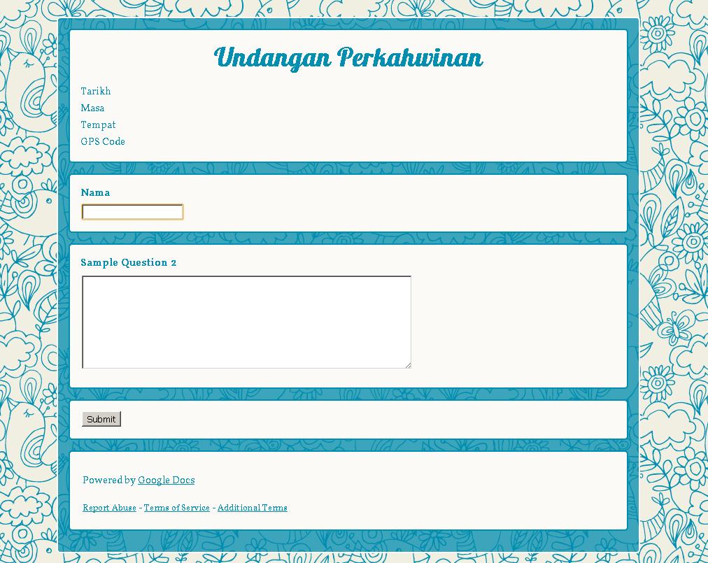 Create Form Alamat Tetamu Menggunakan Google Docs | Still Counting ...