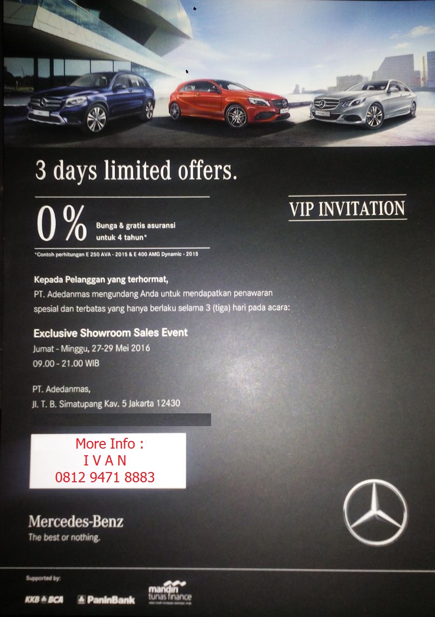 INVITATION EVENT | Dealer Mercedes Benz Jakarta | Authorized Dealer