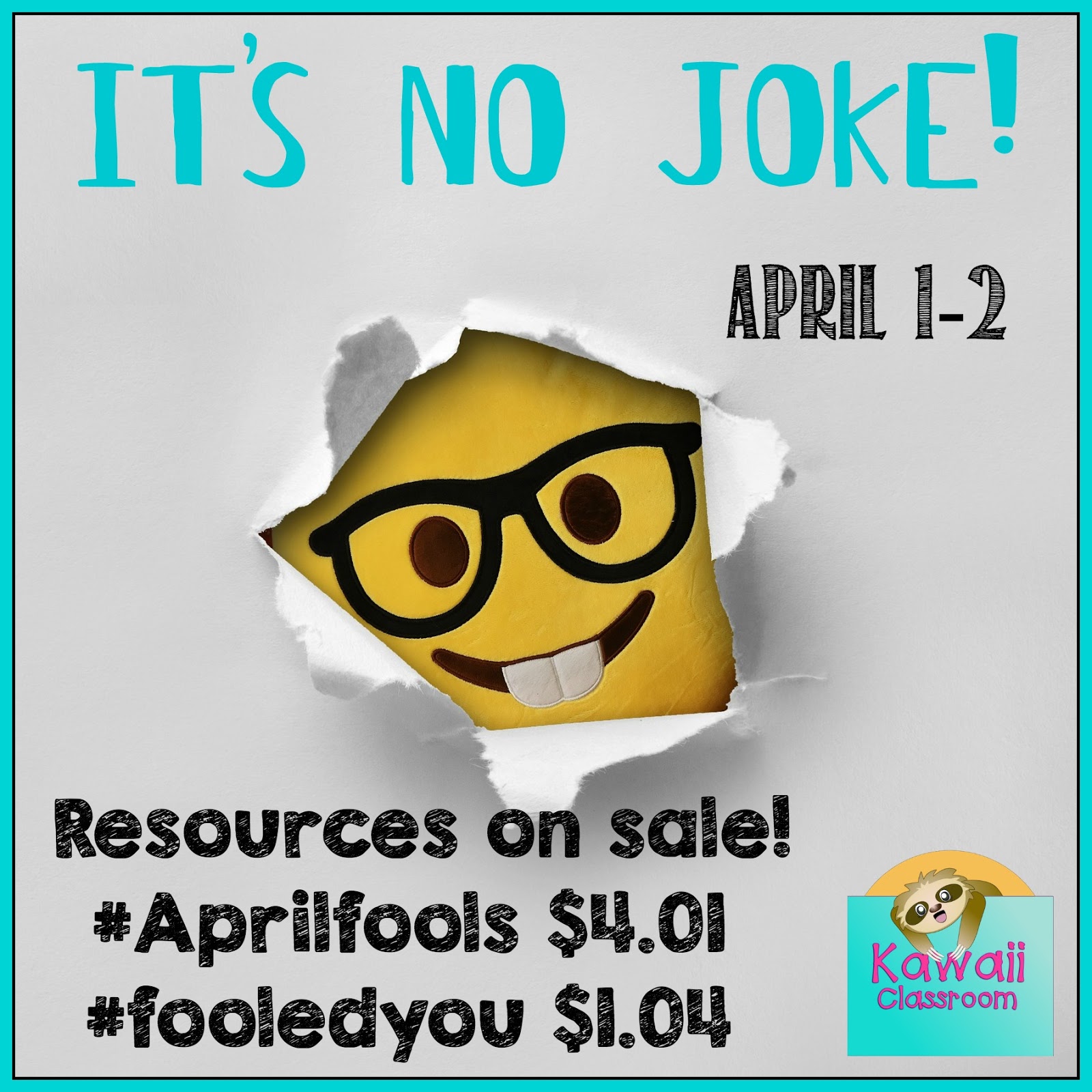 April Fools' Day Hashtag Sale!